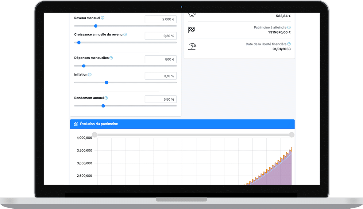Simulateur Indépendance Financière en Ligne - Gratuit